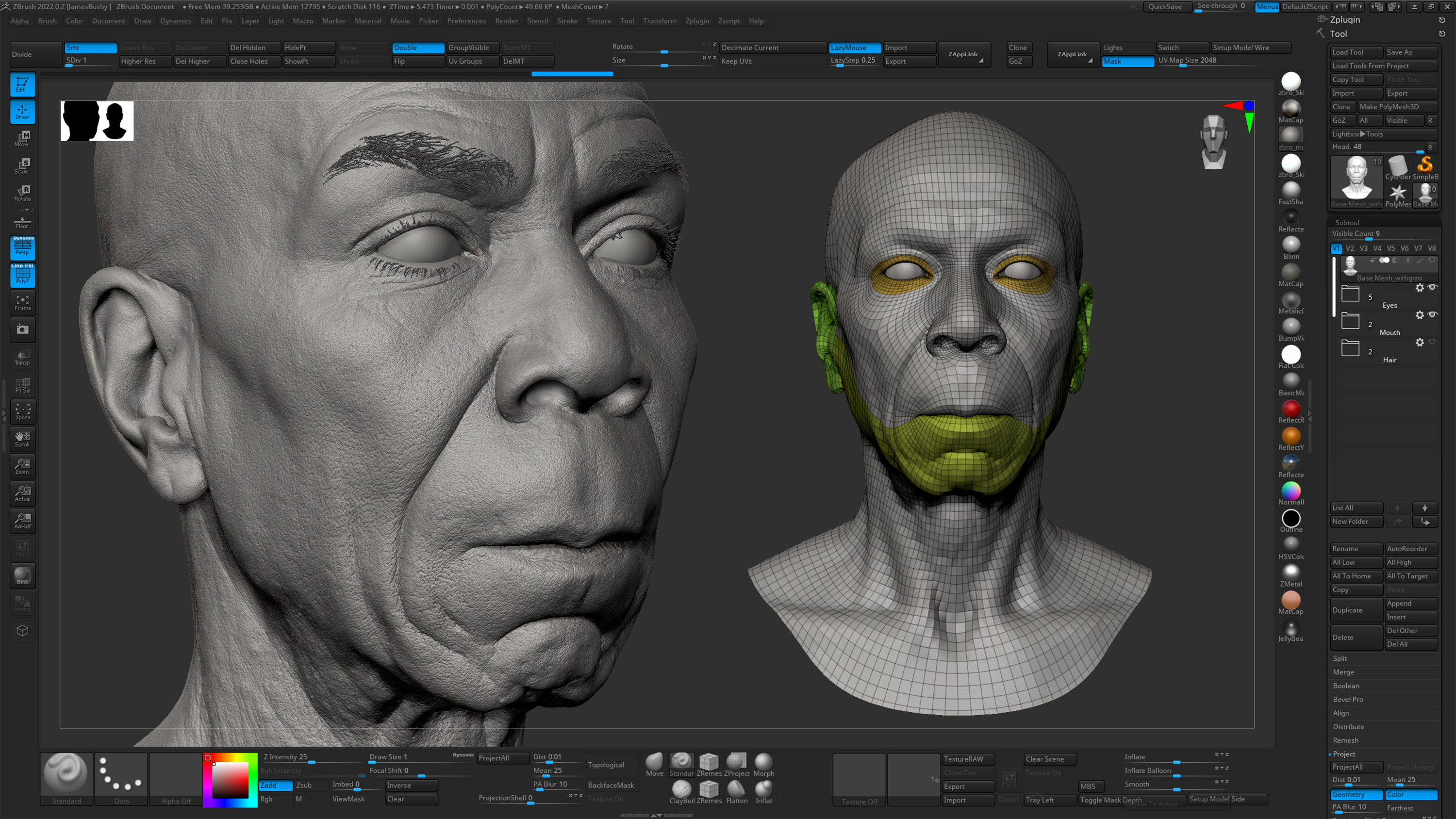 Hd Male 3d Head Model 36